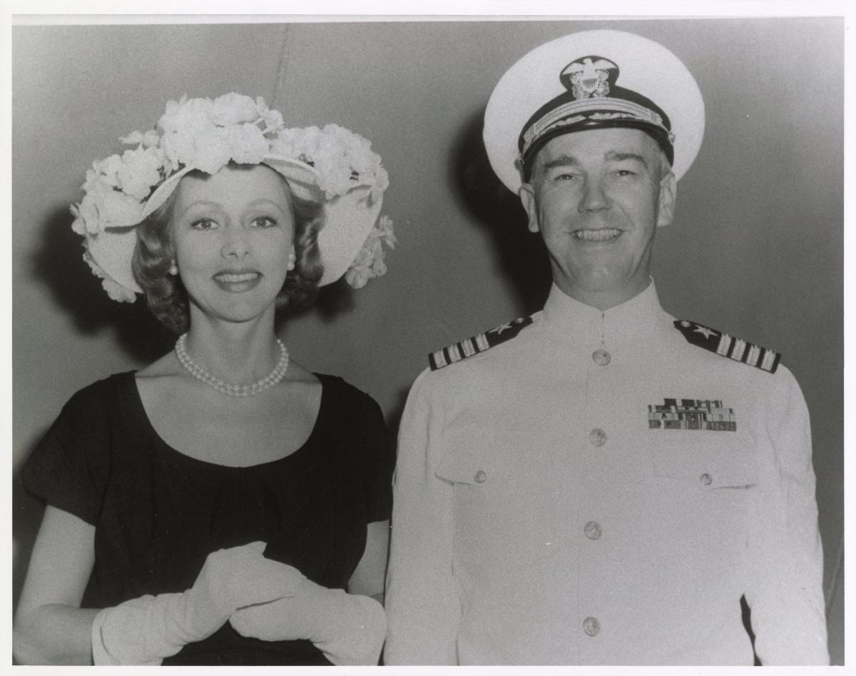 Rear Admiral Frederick Julian Becton with his wife, Elizabeth Becton ...